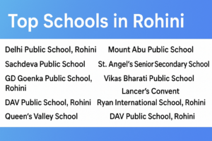 Top Schools in Rohini Delhi 2025 – Best CBSE & Private Schools